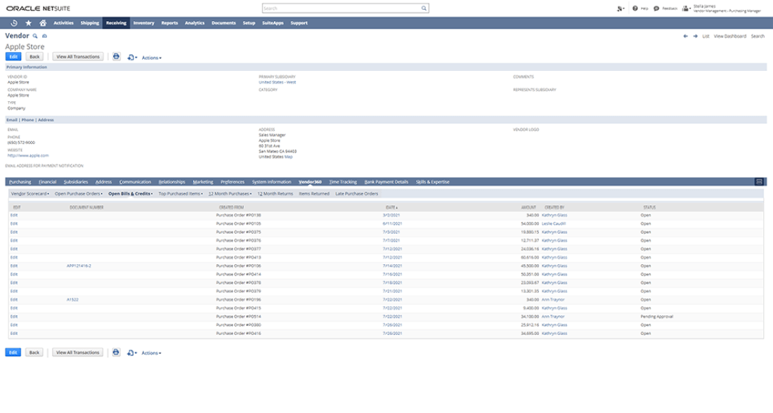 Vendor Management System | NetSuite Australia